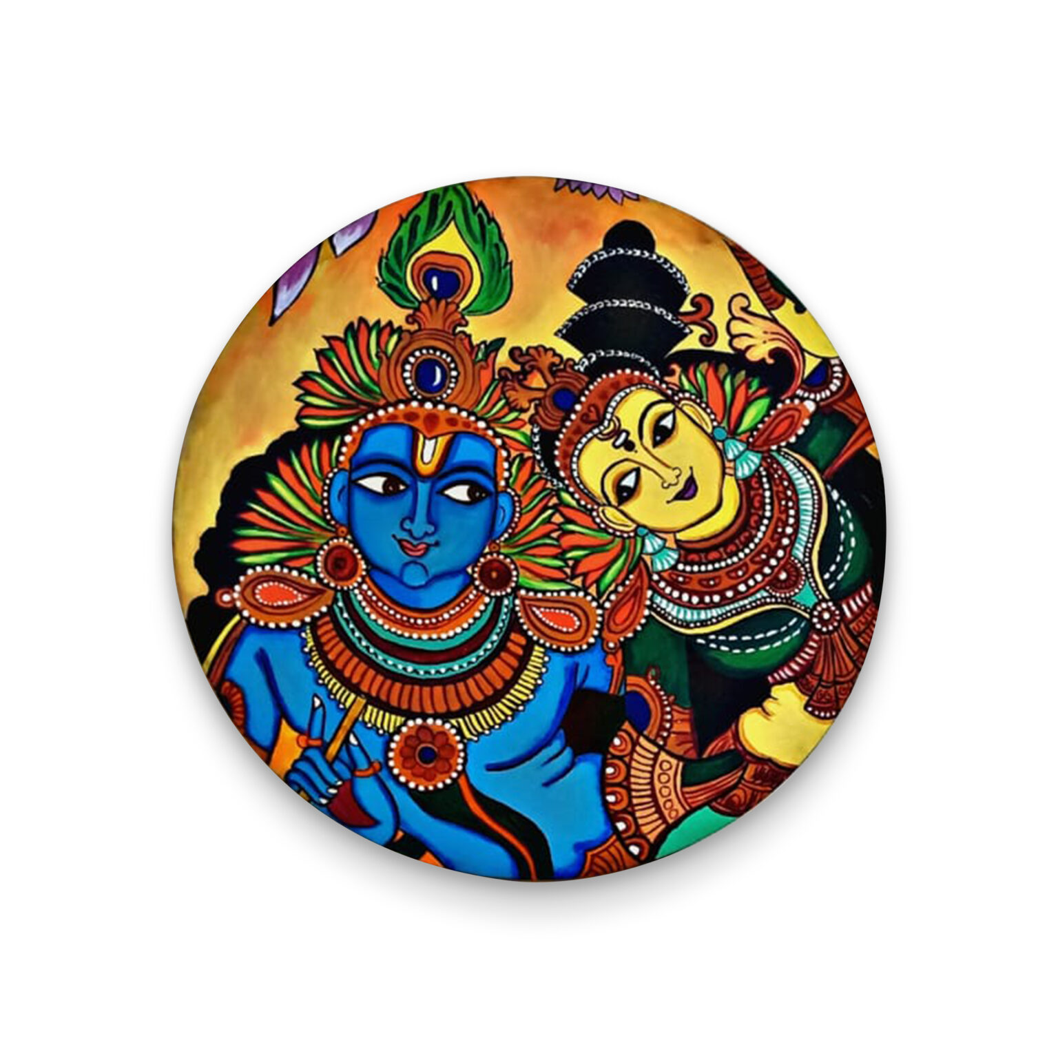 Aamodini India Radha Krishnan Wall Plate – Aamodini India